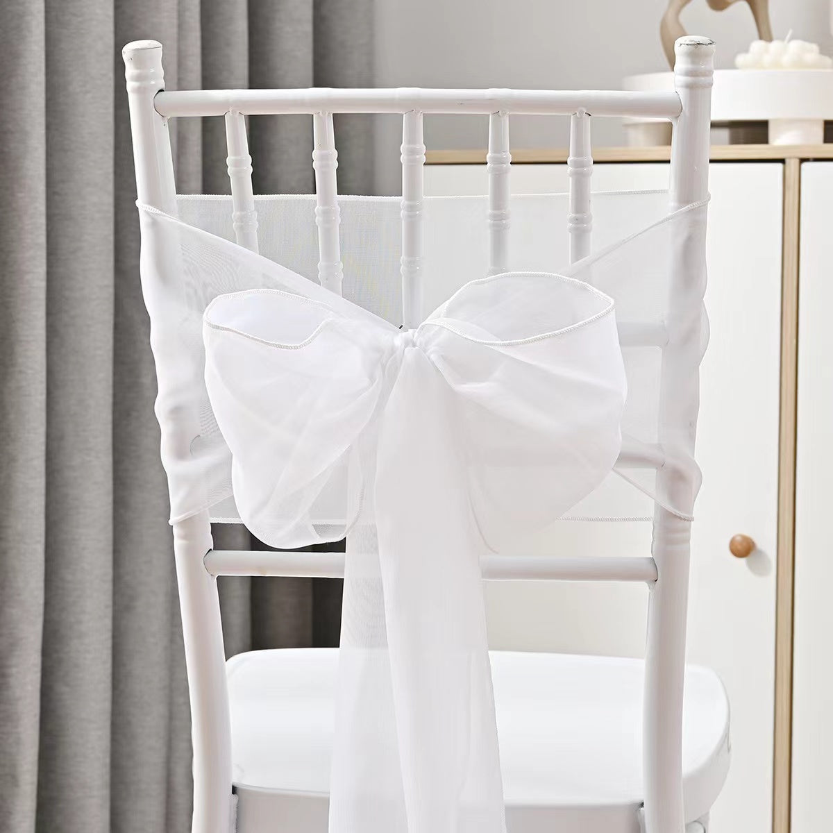 10PCS Polyester Chair Sashes for Wedding Banquet Party Decoration Chai ...