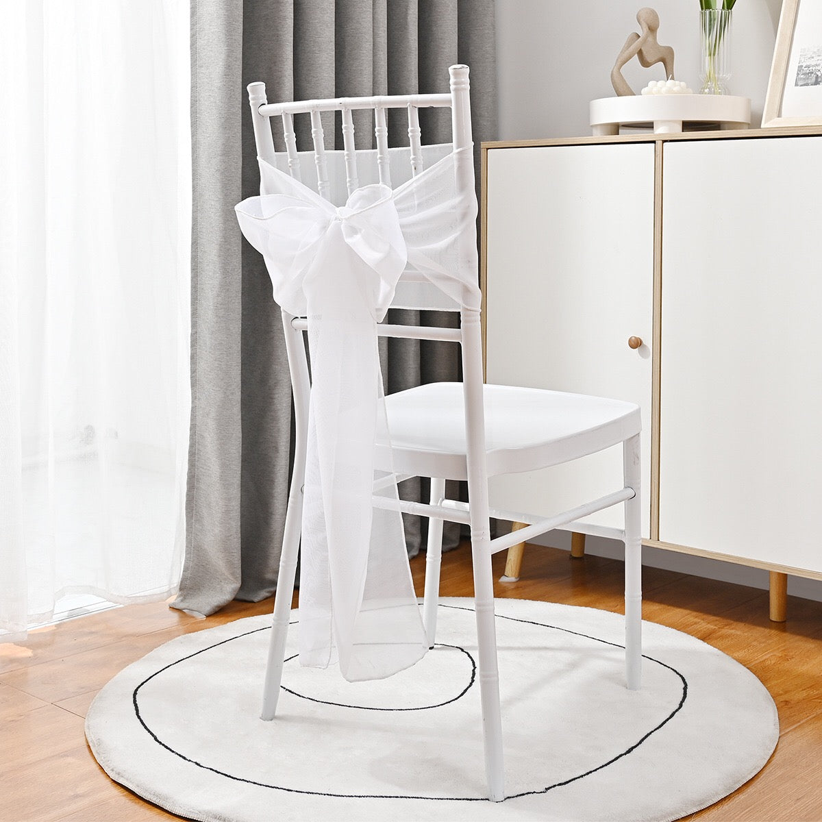 10PCS Polyester Chair Sashes for Wedding Banquet Party Decoration Chai ...