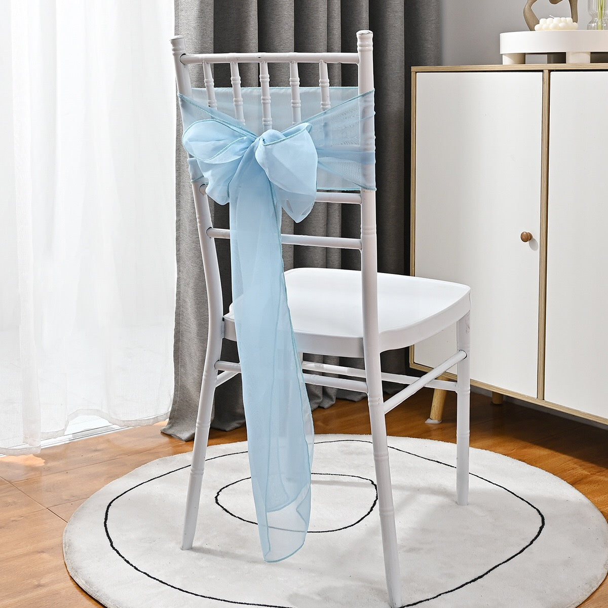 10PCS Polyester Chair Sashes for Wedding Banquet Party Decoration Chai ...