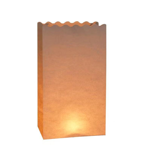 50pcs Light Up Luminaries Warm White Luminary Candle Bags With Lights ...