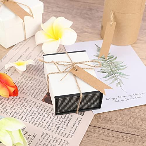 100 PCS Kraft Paper Tags with String Craft Gift Tags Mini Size 7 cm x ...