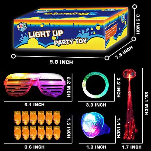 78PCS LED Light Up Toy Party Favors Glow In The Dark,Party Supplies Bu ...