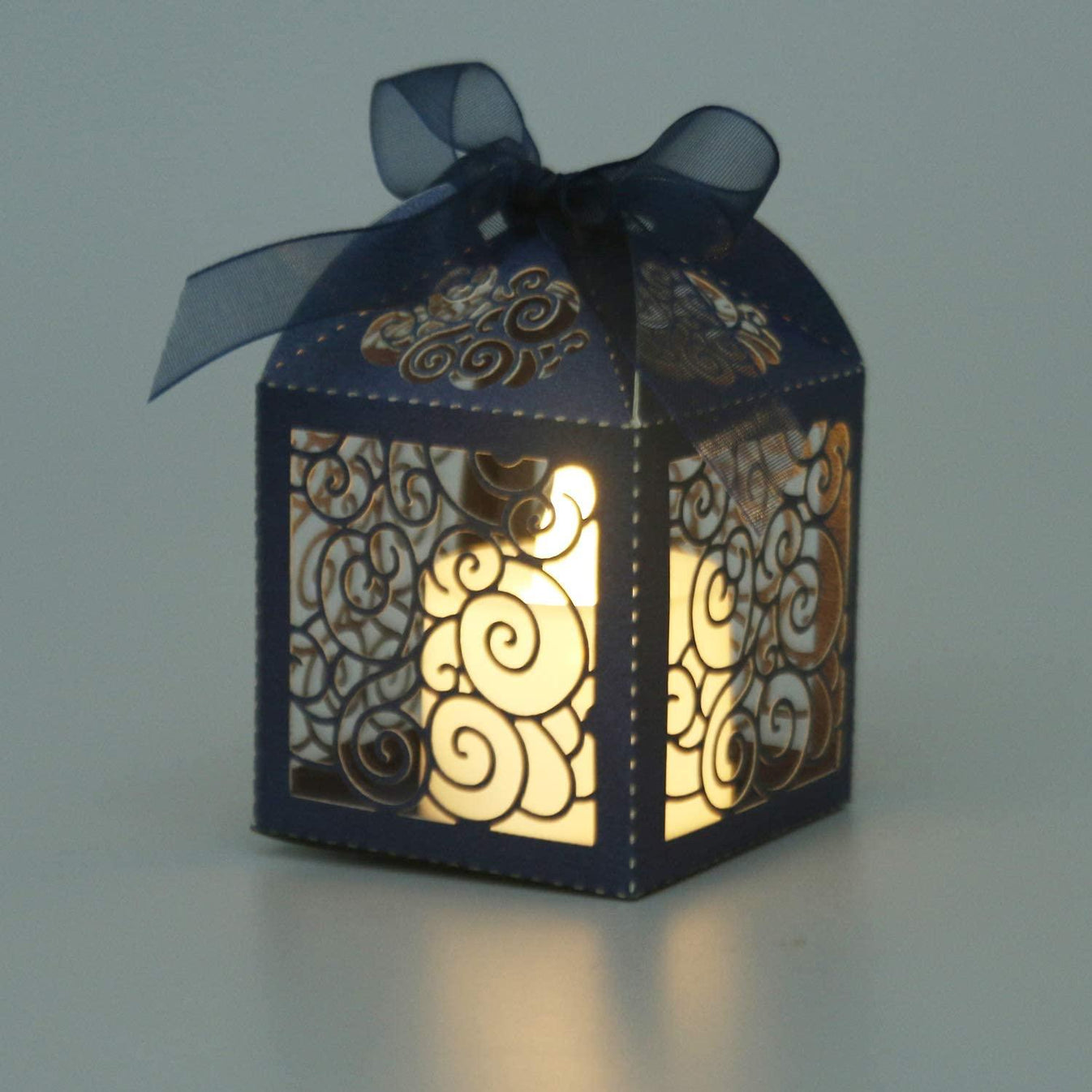 100pcs Wedding Favor Boxes Laser Cut boxes Party Favor Box Small Gift ...