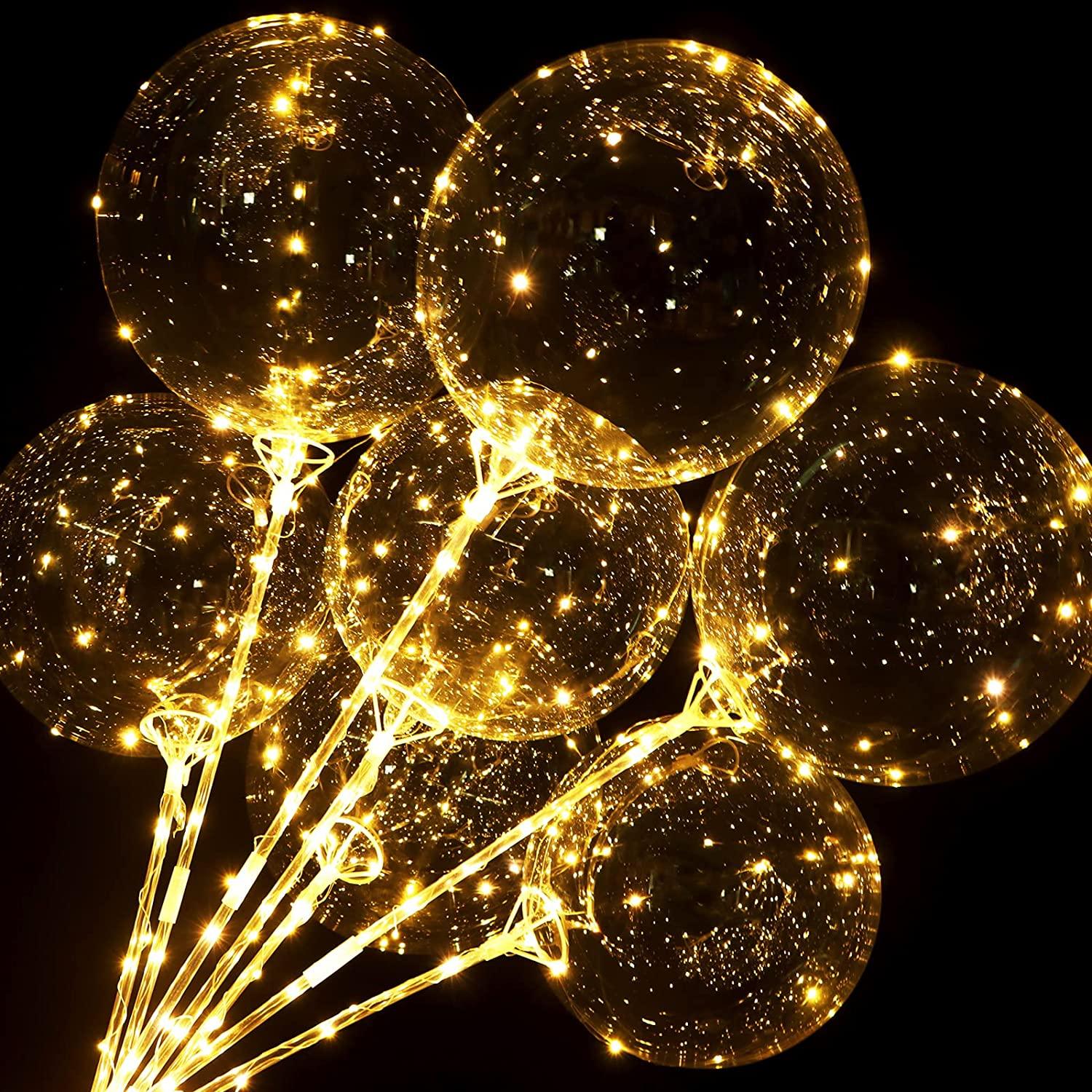 Warm White Reusable Led Balloon Centerpieces for Wedding Decorations ...