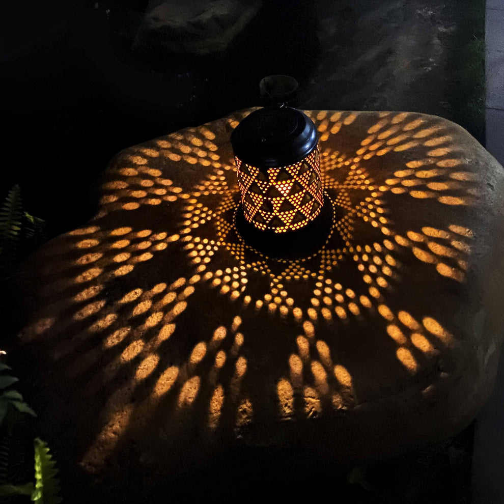 Solar Hollow Shadow Cast Lantern-Triangle – If you say i do