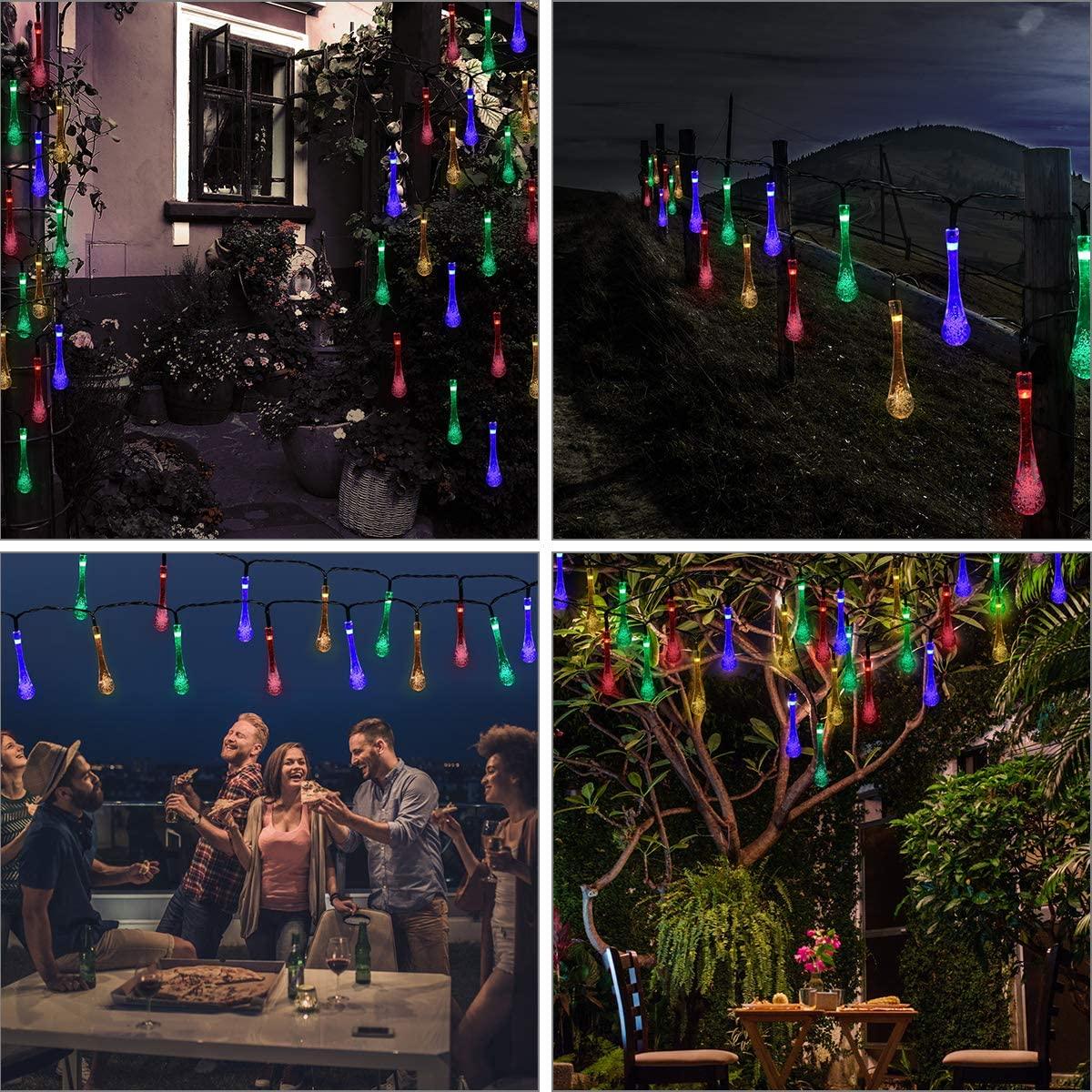 Solar-Powered Raindrop String Lights – If you say i do