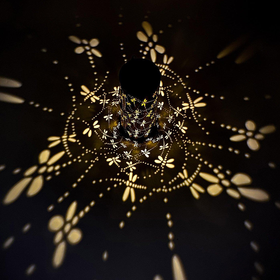 2 Pieces Solar Hollow Shadow Cast Lantern - Dragonfly – If you say i do